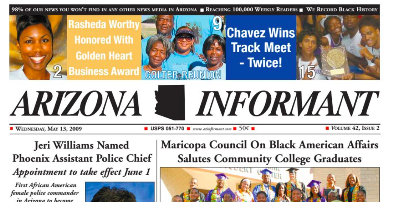 Fifty Years on, the Arizona Informant Is Still Covering the Black ...