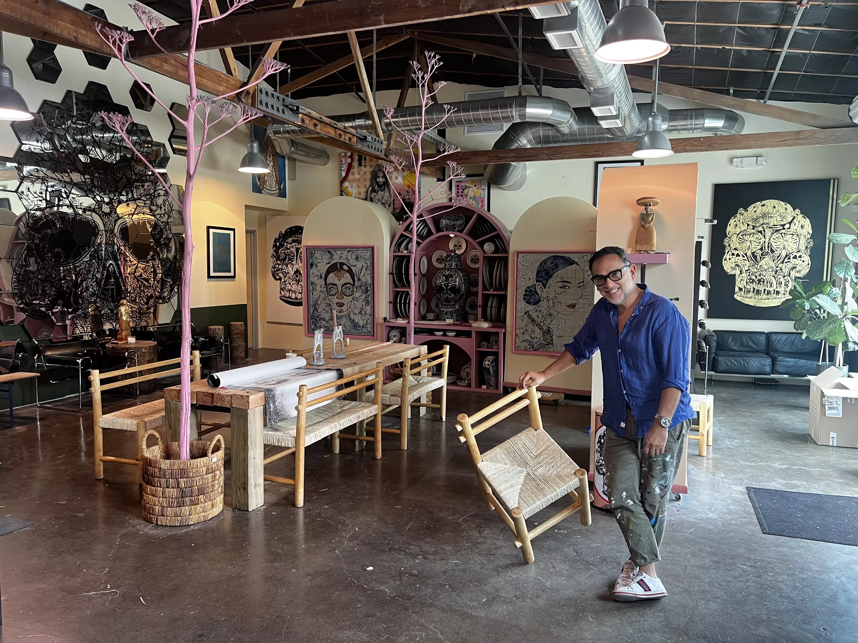 Take a look inside artist Gennaro Garcia's new downtown workshop ...